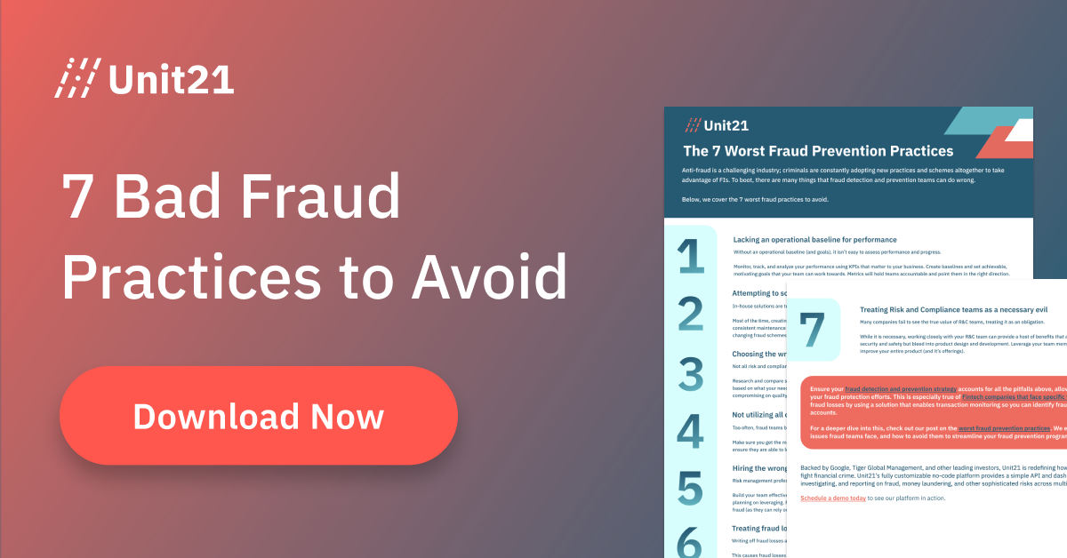 Download: Worst Anti-Fraud Practices Hand-Out | Unit21 Download: Worst Anti-Fraud Practices Hand-Out | Unit21